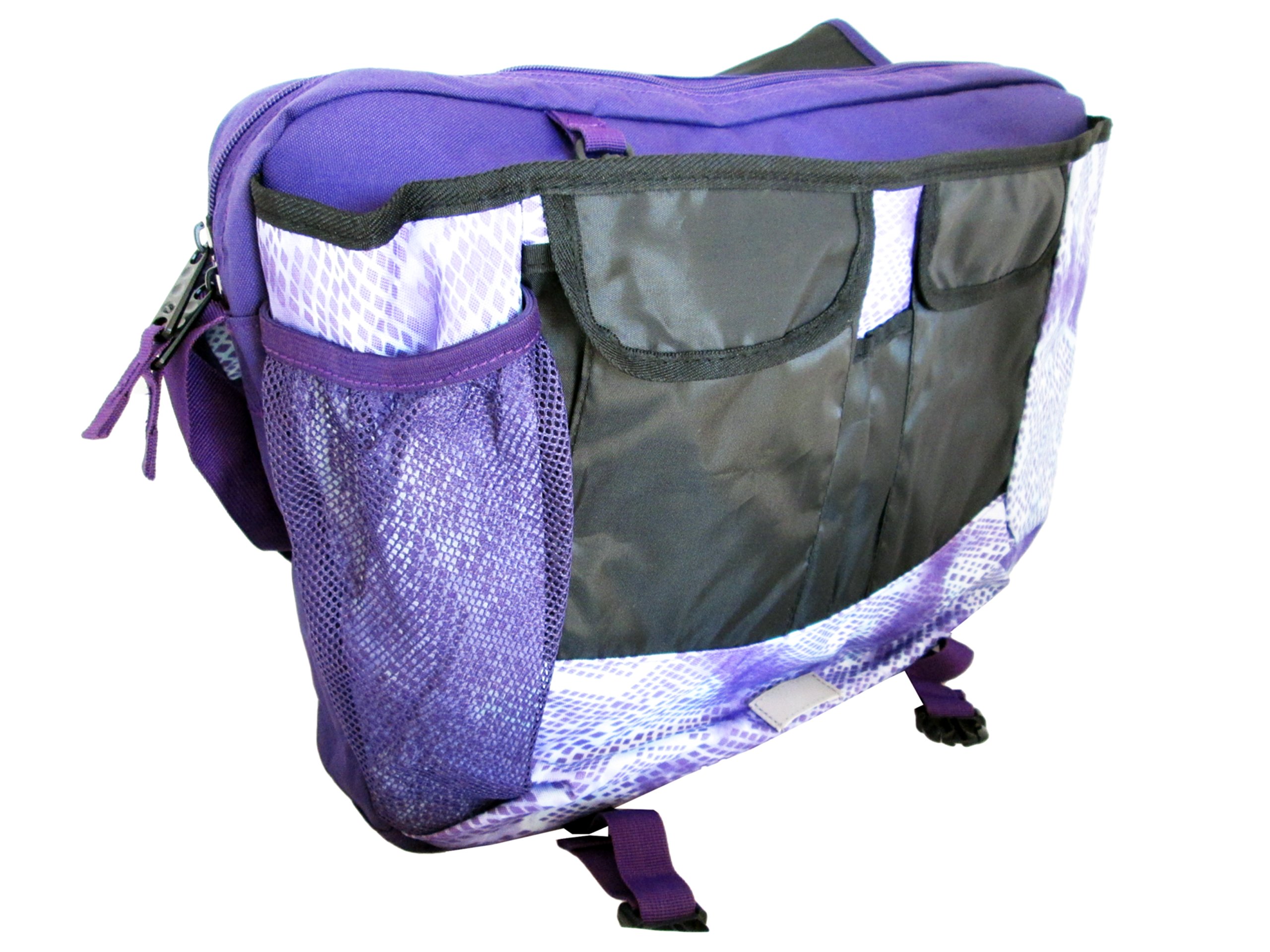 High Sierra Tank Messenger Bag, Snake Dye/Deep Purple