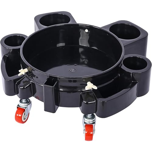 HAORANWANG 5 Gallon Bucket Dolly with 5 Swivel Casters - Portable g Cart