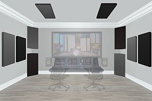 Home Theater, Listening Room and Studio Control Room Package I - (6)48x24x2 in panels, (4)48x24x4 in Bass traps
