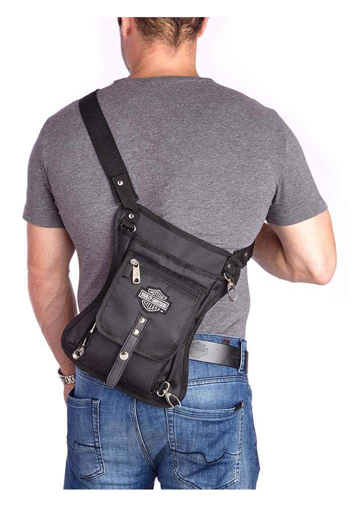 Harley-Davidson Side Slinger 2-IN-1 Shoulder Bag/Leg Holster - 98222-BLACK