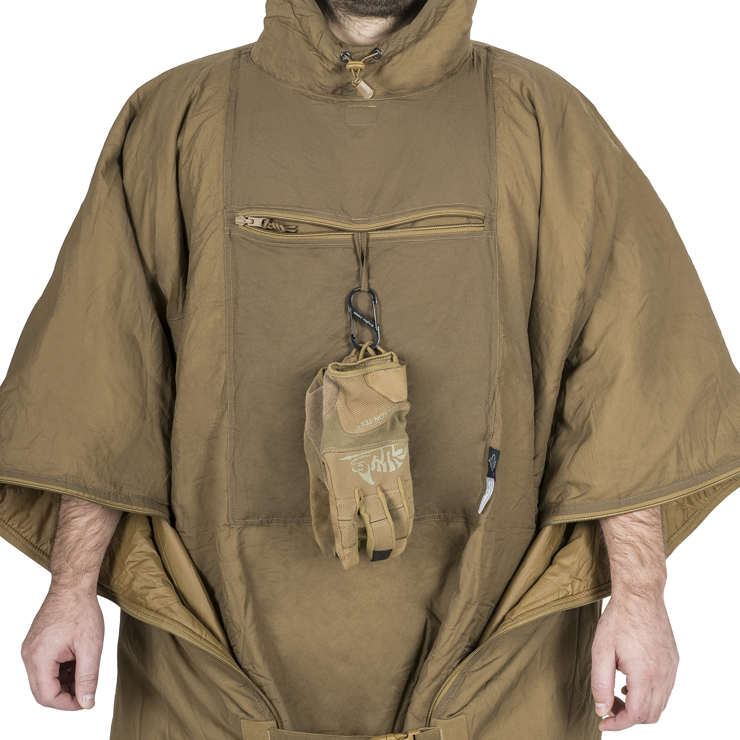 Helikon-Tex Swagman Roll Military Poncho - Multi-purpose Rain Poncho, Woobie Blanket & Jacket in Adaptive Green