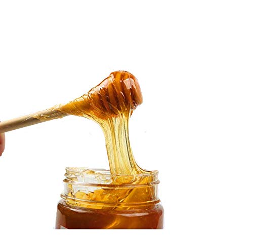 LASSUM 10 Pieces 3 Inch Wood Honey Dippers Sticks, Mini Honey Dipper Stick for Honey Jar Dispense Drizzle Honey
