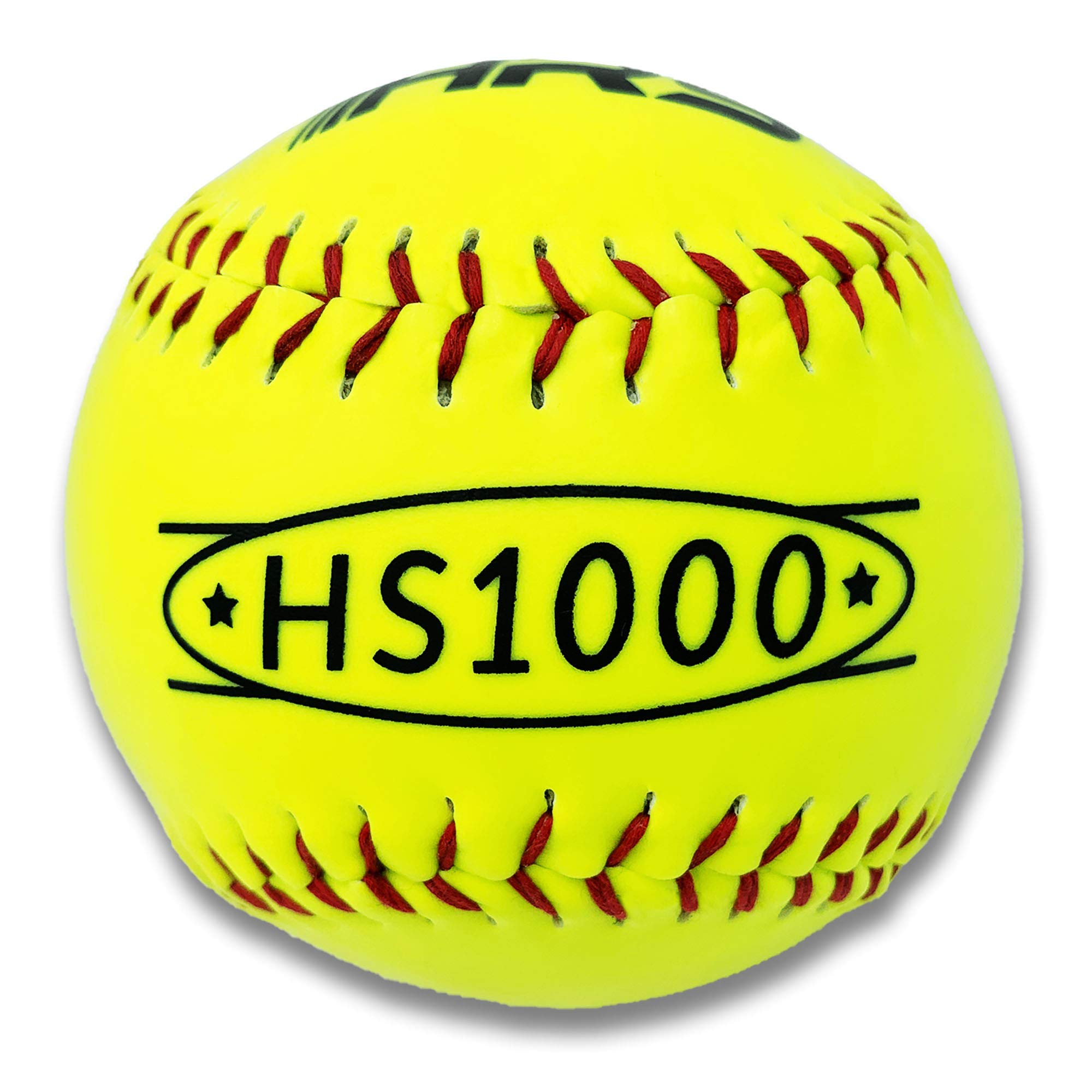 Hit Run Steal Fast Pitch/Slow Pitch Practice Softballs Size 12 Inch Softballs. Fastpitch Softballs, Official 12 inch Size and Weight (6, HS1000)