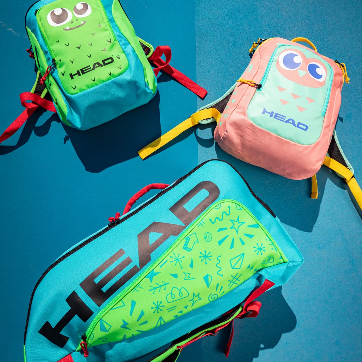 HEAD Unisex-Youth Kids Racket Bag, Blue/Green, One Size
