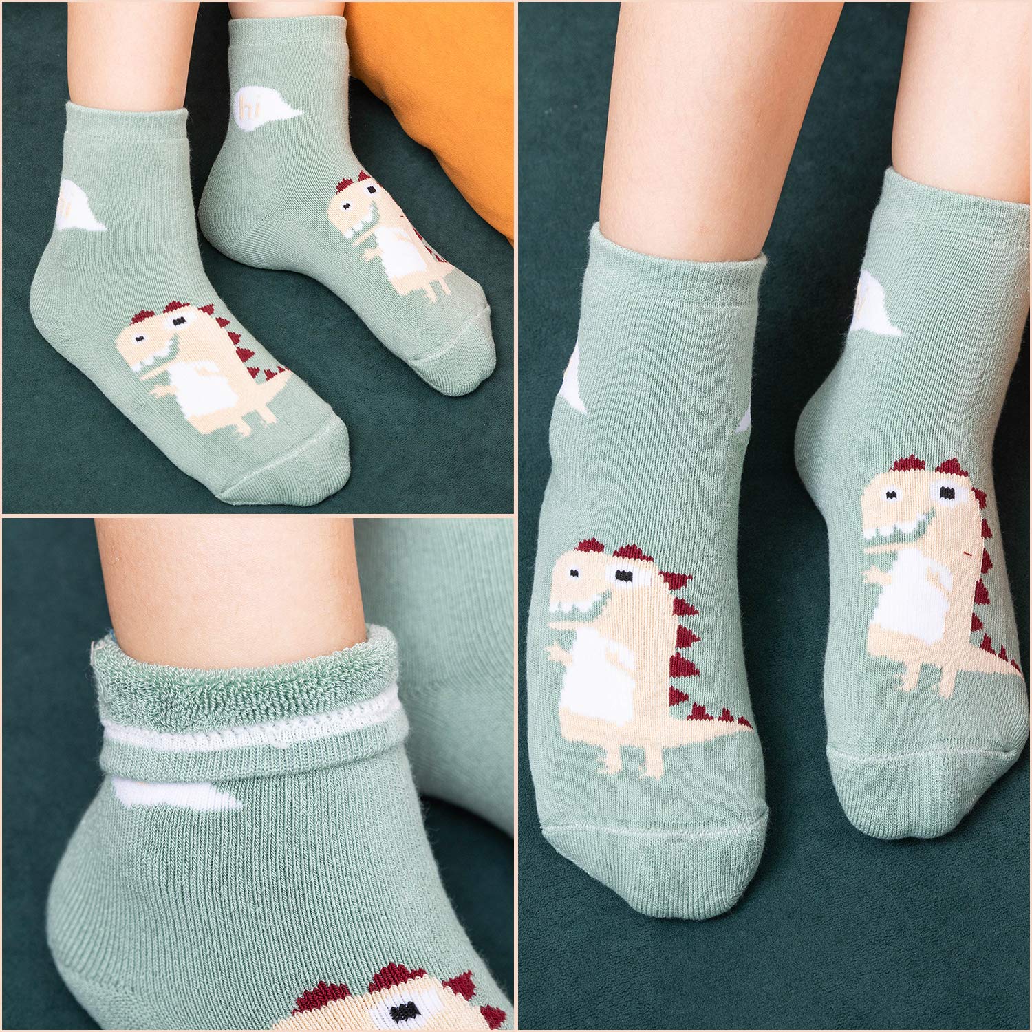 HowJoJo Big Boys Thick Cotton Socks Kids Warm Socks Winter Thermal Crew Socks 8-10 Years