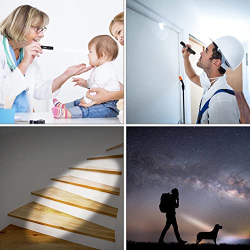 HATORI LED Mini Flashlight, Bright Small Handheld Pocket Flashlights Tactical High Lumens Pen Light for Camping, Outdoor, Emergency, 1 Pack(5.24Inch)