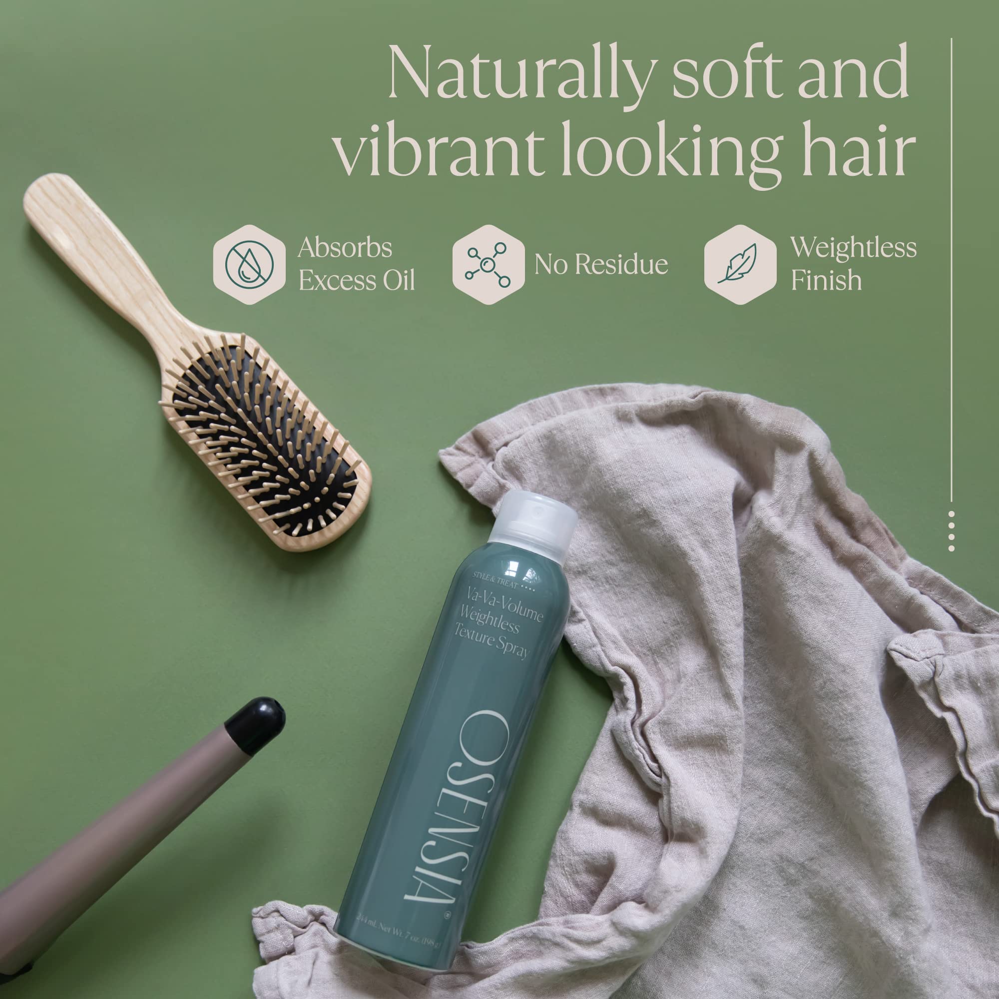 Osensia Weightless Hair Volume and Texturizing Spray for Hair - Sulfate and Cruelty Free, 244ml (7oz)