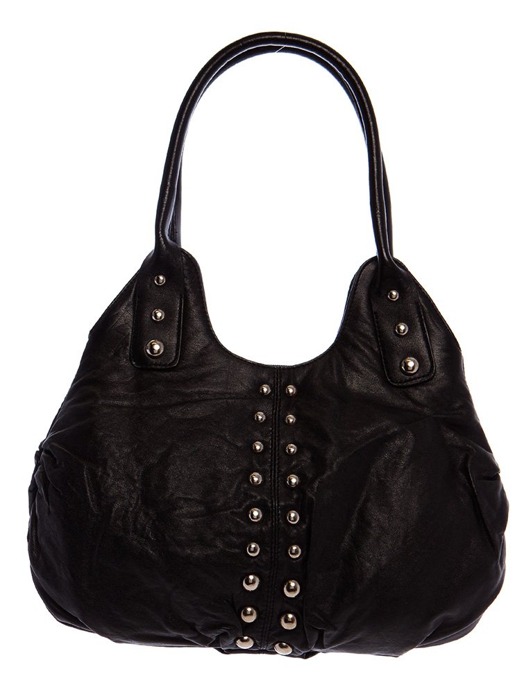 Handbags For All Studded Hobo Bag