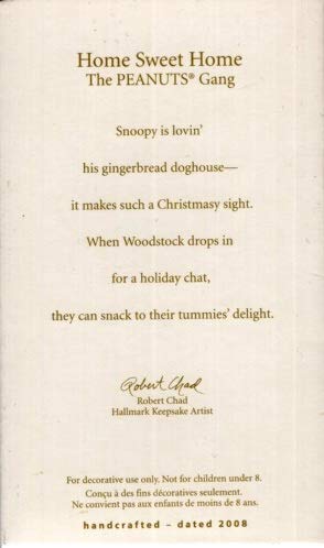 Hallmark Keepsake Ornament: Home Sweet Home (The Peanuts Gang), 2008