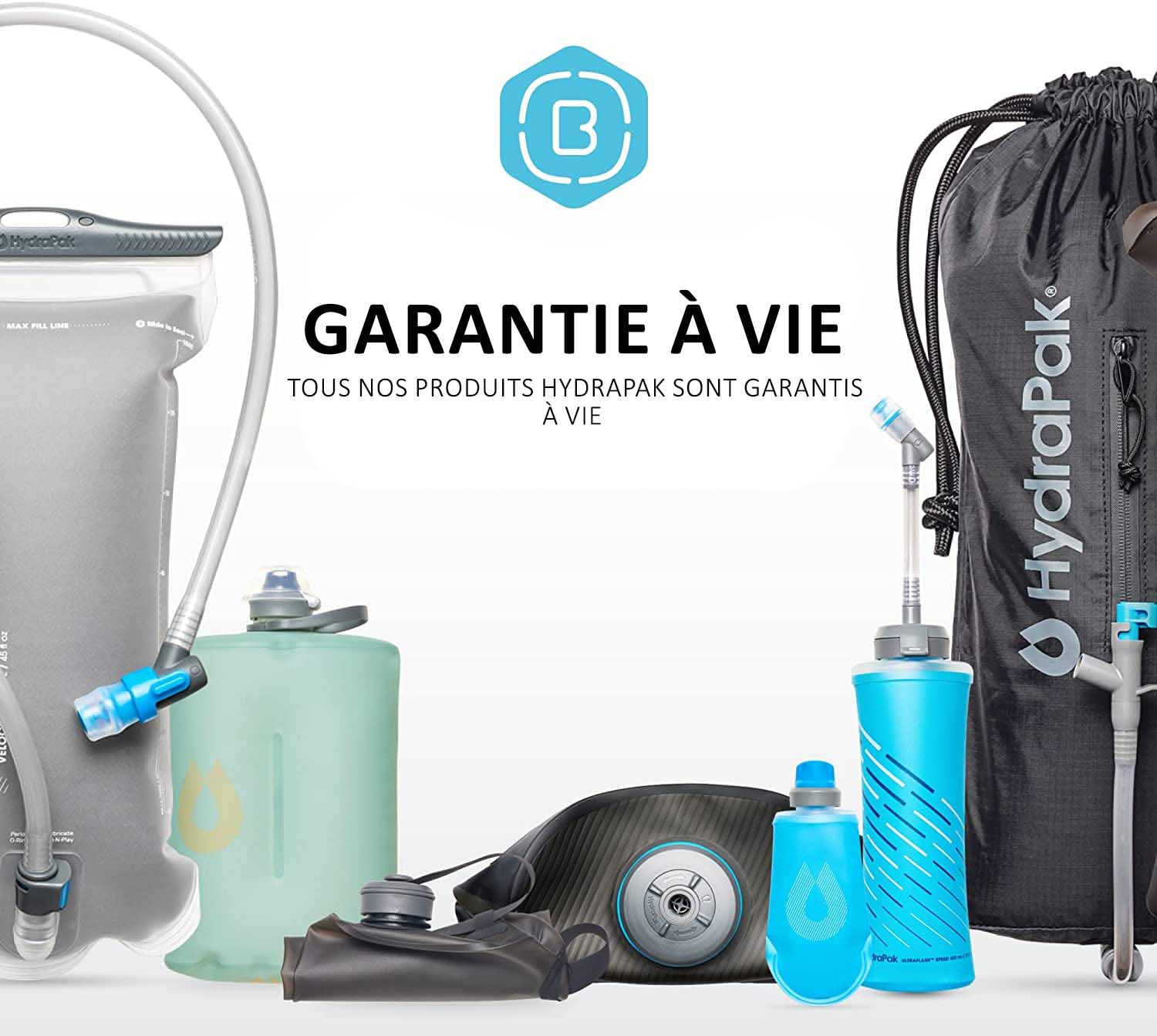 HydraPak Velocity (1.5L Hydration Reservoir) - Slim-Profile Water Bladder/Reservoir β Self-Sealing Bite Valve, Leak Proof, Fully Reversible and Dishwasher Safe, Old Blue