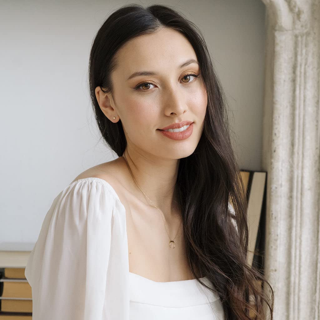 Honeycat Tiny Crescent Horn Necklace in 18k Gold Plate | Minimalist, Delicate Jewelry (Gold)