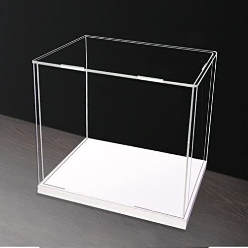Openable Clear Acrylic Display Case Box ,Versatile Collectibles Display Dustproof Showcase with Thickening Base,for Display Action Figures Home Storage Organizing Toys (6x4x4 inch/15x10x10cm)