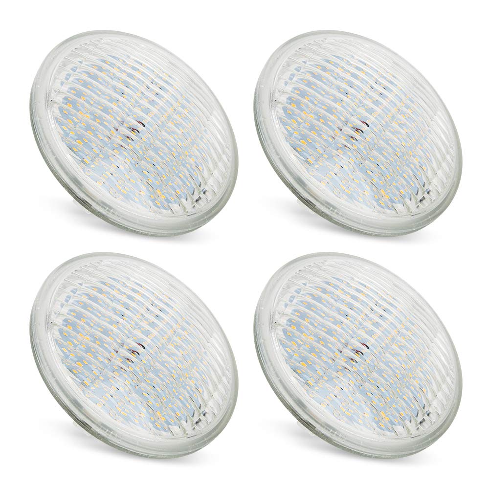 Haian PAR36 LED 12 Watt Light Bulb,LED Landscape Lighting Bulbs Low Voltage 12V Flood Light Bulbs,1200LM 90W Halogen Equivalent,3000K Warm White,Water Resistant, Beam Angle 160°,Non-dimmable (4 Pack)
