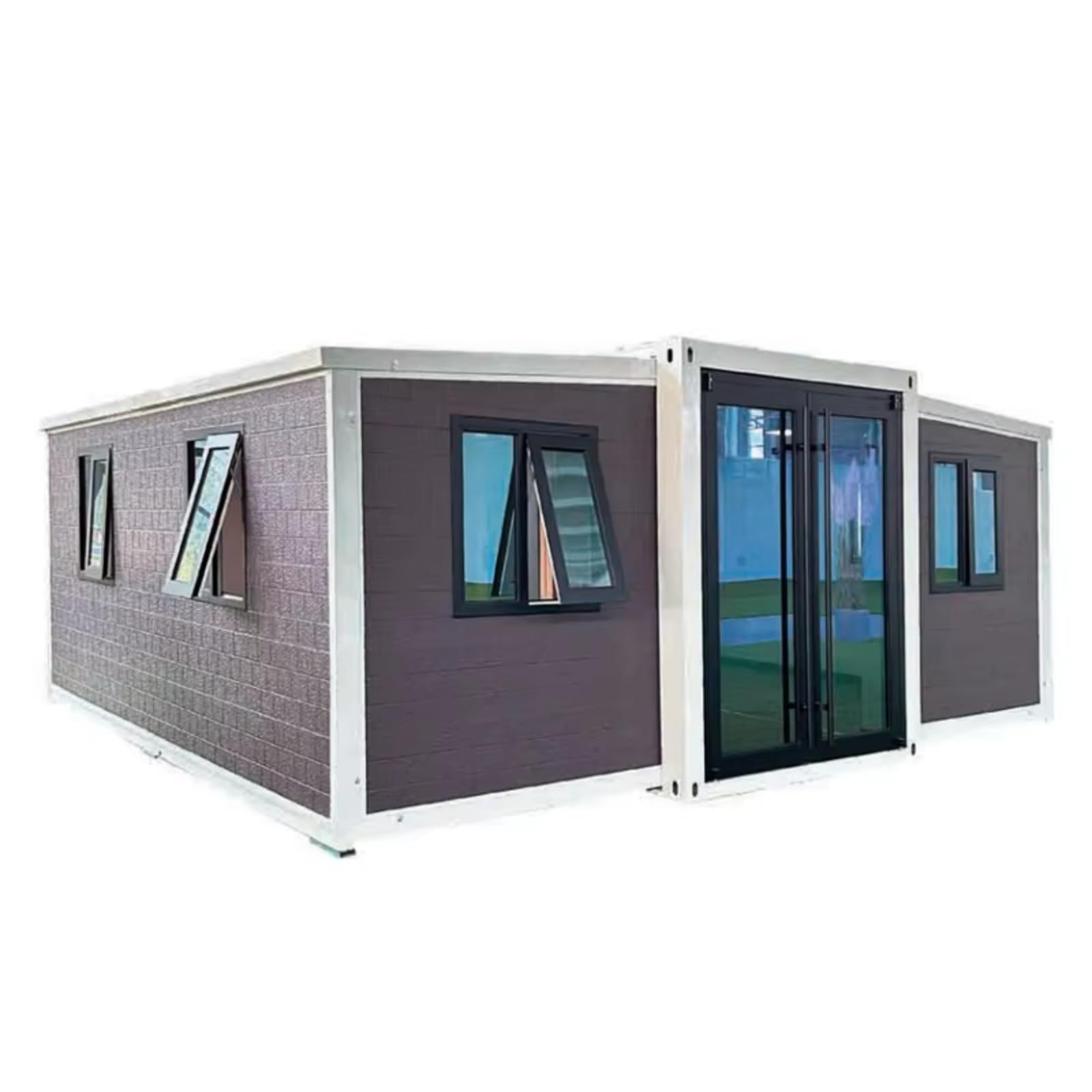 Tiny House for Living 40ft 30ft 20ft 15ft 10ft Prefabricated Container House Expandable Modular Flat Pack Houses 1 2 3 Bedroom Bath Living & Kitchen