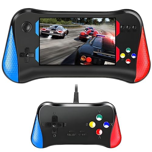 Handheld Game Console for Kids Adults,3.5'' LCD Screen Preloaded 500 Classic Video Games with Rechargeable Battery - Support 2 Players and TV Connection Ideal Gift for Kids Aldults1