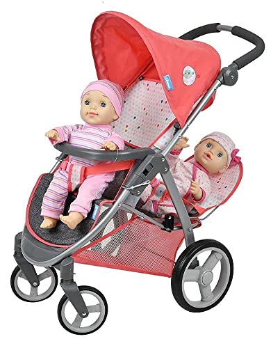Hauck Twin Doll Play Set (Doll Not Included) Doll Stroller For Kids Play NEW