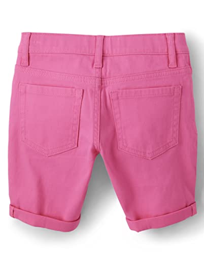 The Children's Place Girls' Solid Skimmer Shorts, Rose, 12
