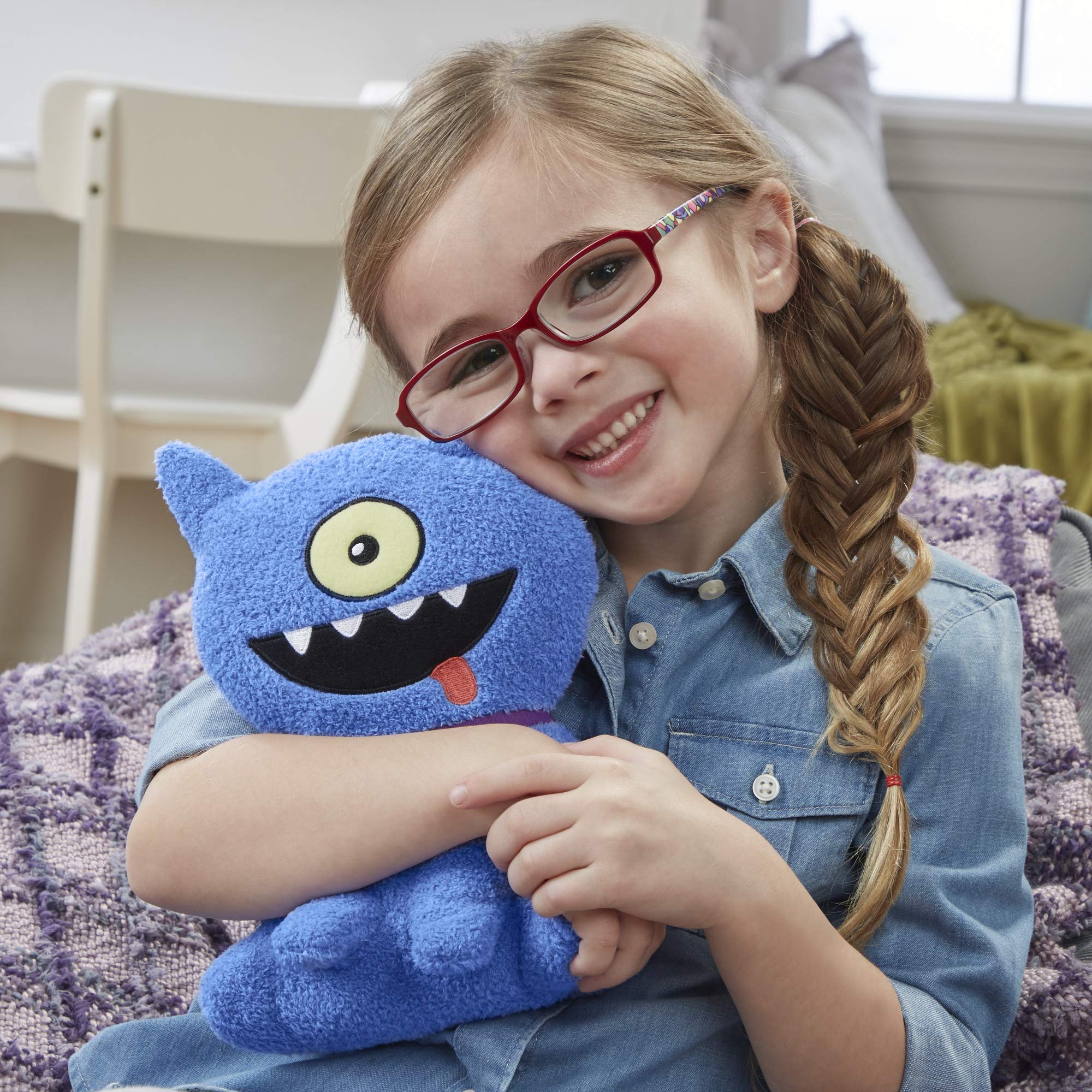 Hasbro Toys Uglydolls Feature Sounds Ugly Dog, Stuffed Plush Toy That Talks, 9.5" Tall