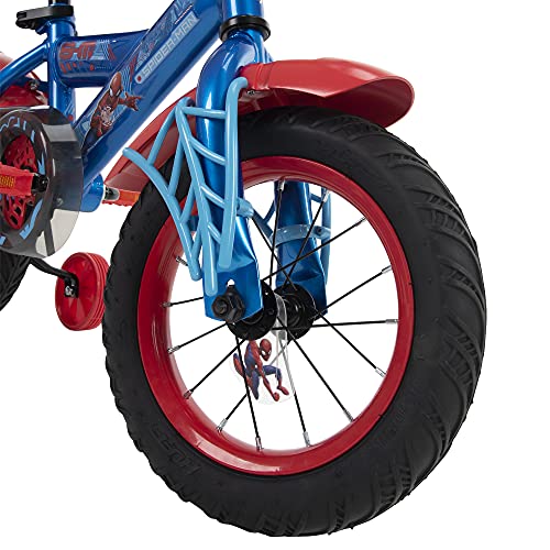 Huffy Marvel Spider-Man 12” Kid’s Bike for Toddlers – with Removable Training Wheels & Quick Adjust Seat Height