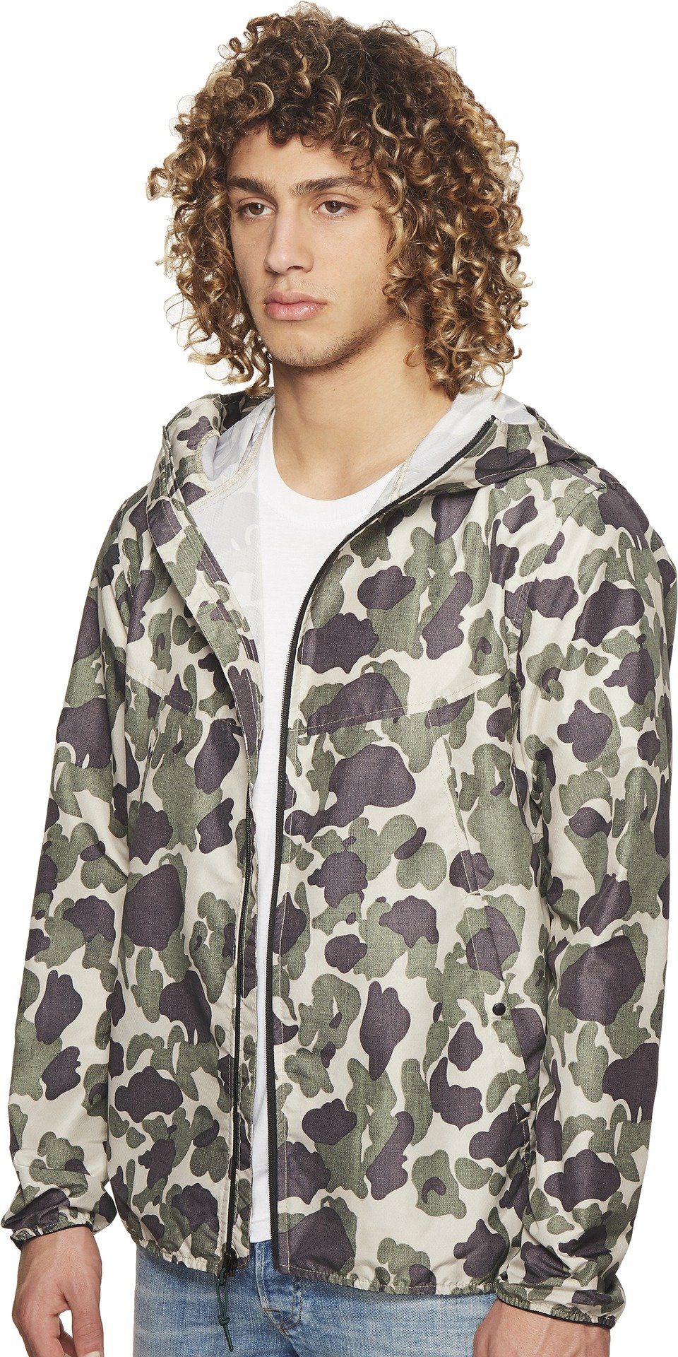 Herschel Supply Co. Men's Voyage Windbreaker, Frog Camo, Large