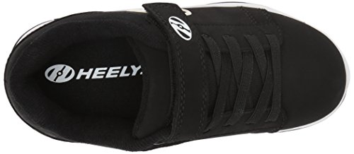 Heelys Girls Dual UP X4, Black/White, 1 Little Kid