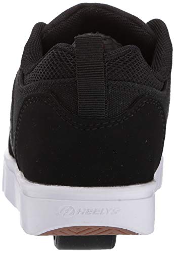 Heelys unisex child Racer 20 Wheeled Heel Shoe, Black-t, 5 Big Kid US