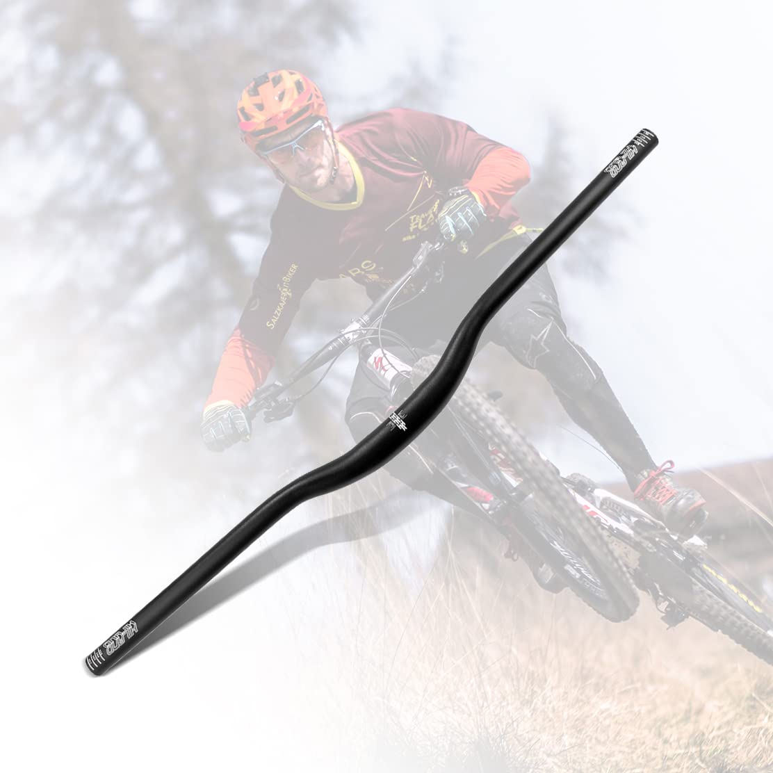 Hiland Mountain Bike Handlebar Bicycle MTB Bar 31.8mm Riser Bar 720mm Aluminium Alloy Black