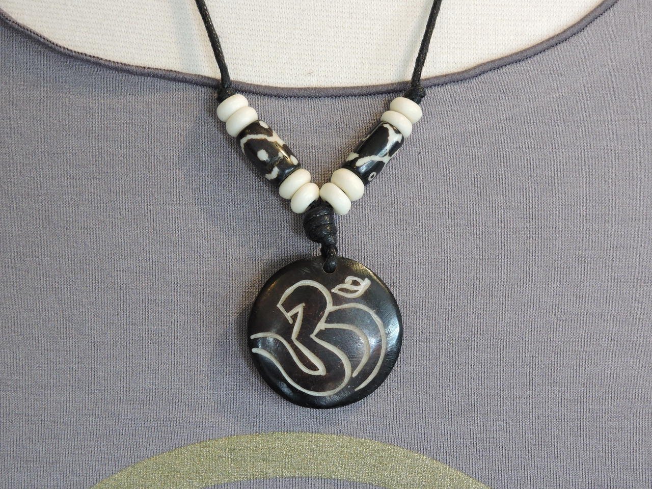 Hands of Tibet Body Speech And Mind Om Pendant