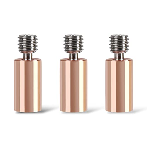 Sovol 3 Pcs Bi-Metal HeatBreak, Upgraded Heat Break Titanium Alloy + Plated Copper Bi Metal Throats for SV06/SV06 Plus/SV07
