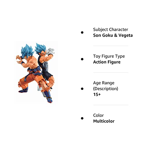 Ichibansho Figure - Dragon Ball Super - Son Goku & Vegeta (Super Saiyan God Super Saiyan) (Vs Omnibus Super), Bandai Spirits Collectible Statue