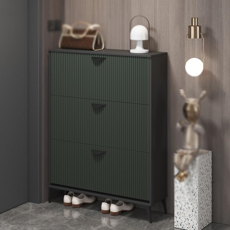 HALOU Foyer Storage Storage Shoe Cabinet -Thin Shoe Cabinet Tipping Bucket Storage Cabinet Large Capacity