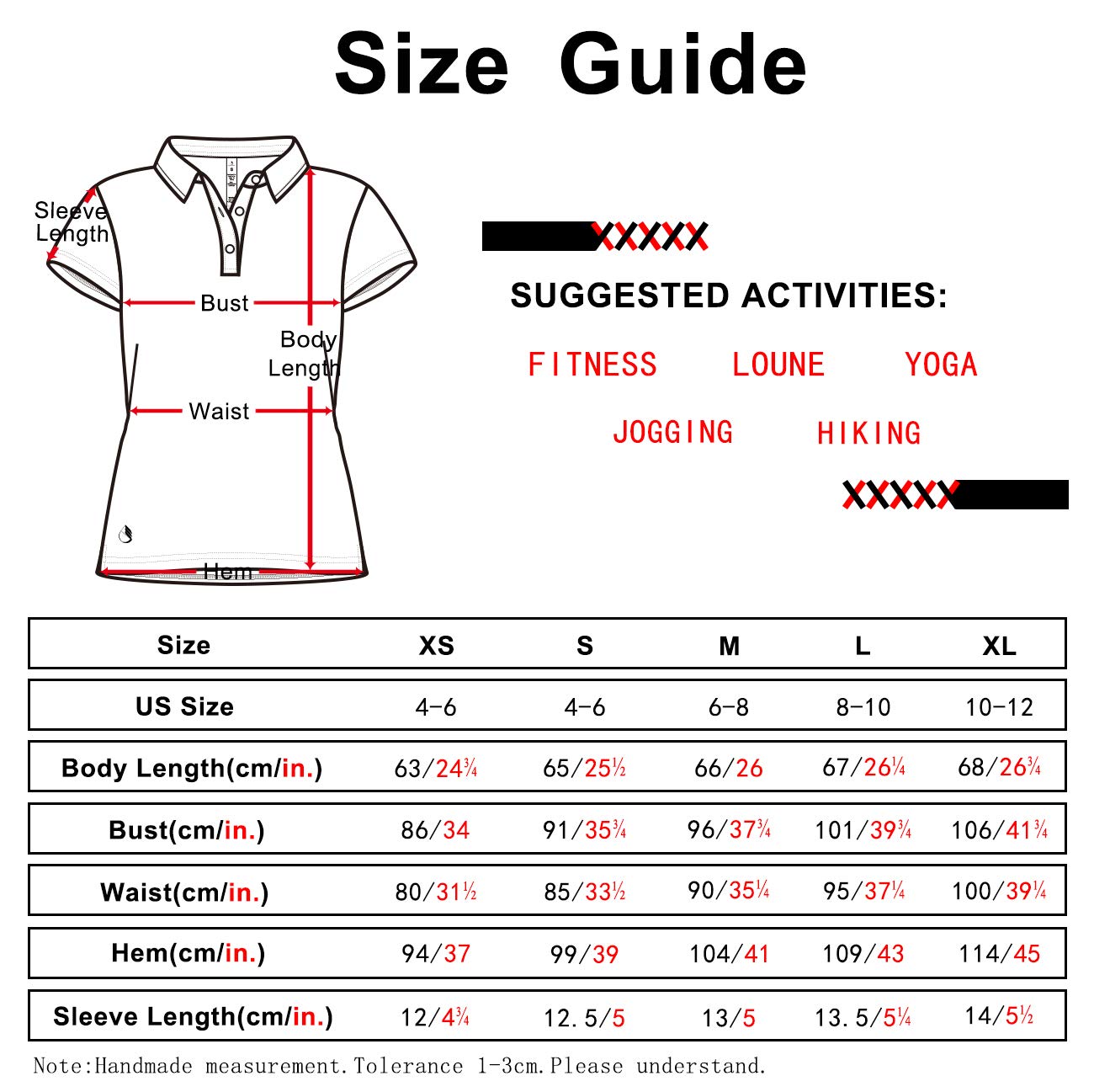 icyzone Golf Polo Shirts for Women, Ladie's Collared Tennis Short Sleeve Tops (Grey, M)