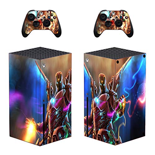 Hero Rich Man Stickers Decals Skin for X-box-One-Series X, Cover Protector Wrap Durable Full Set Protection Faceplate Console by KAJAL MANI