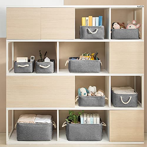 Storage Bins, Home Foldable Storage Bin with Drawstring Closure and 2 Bold Handles, Fabric Storage Basket for Shelves for Organizing Closet Shelf Nursery Toy