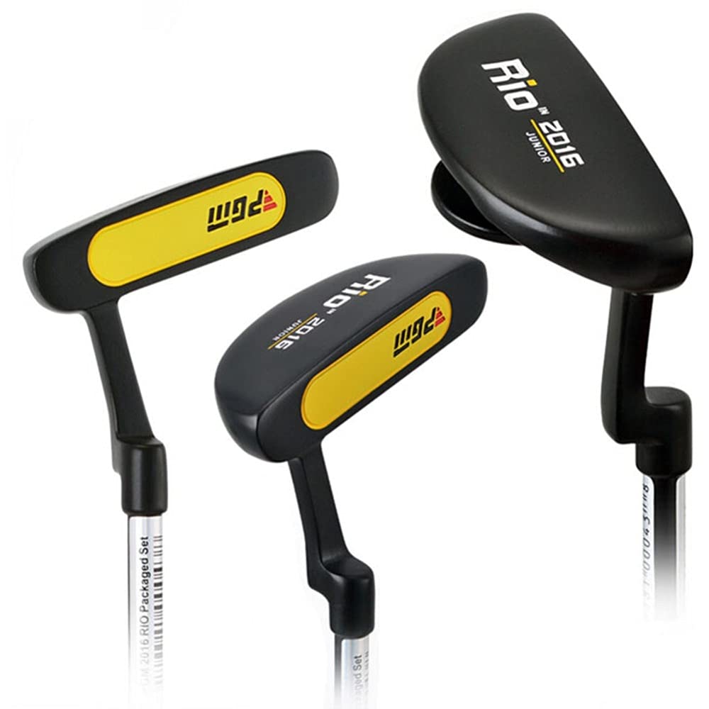 Kids Golf Putter Right Handed Stainless Steel Rio Beginners Practice Junior Golf Clubs for 3-12 Years 24''-28'' (Black&White,5-8Y)