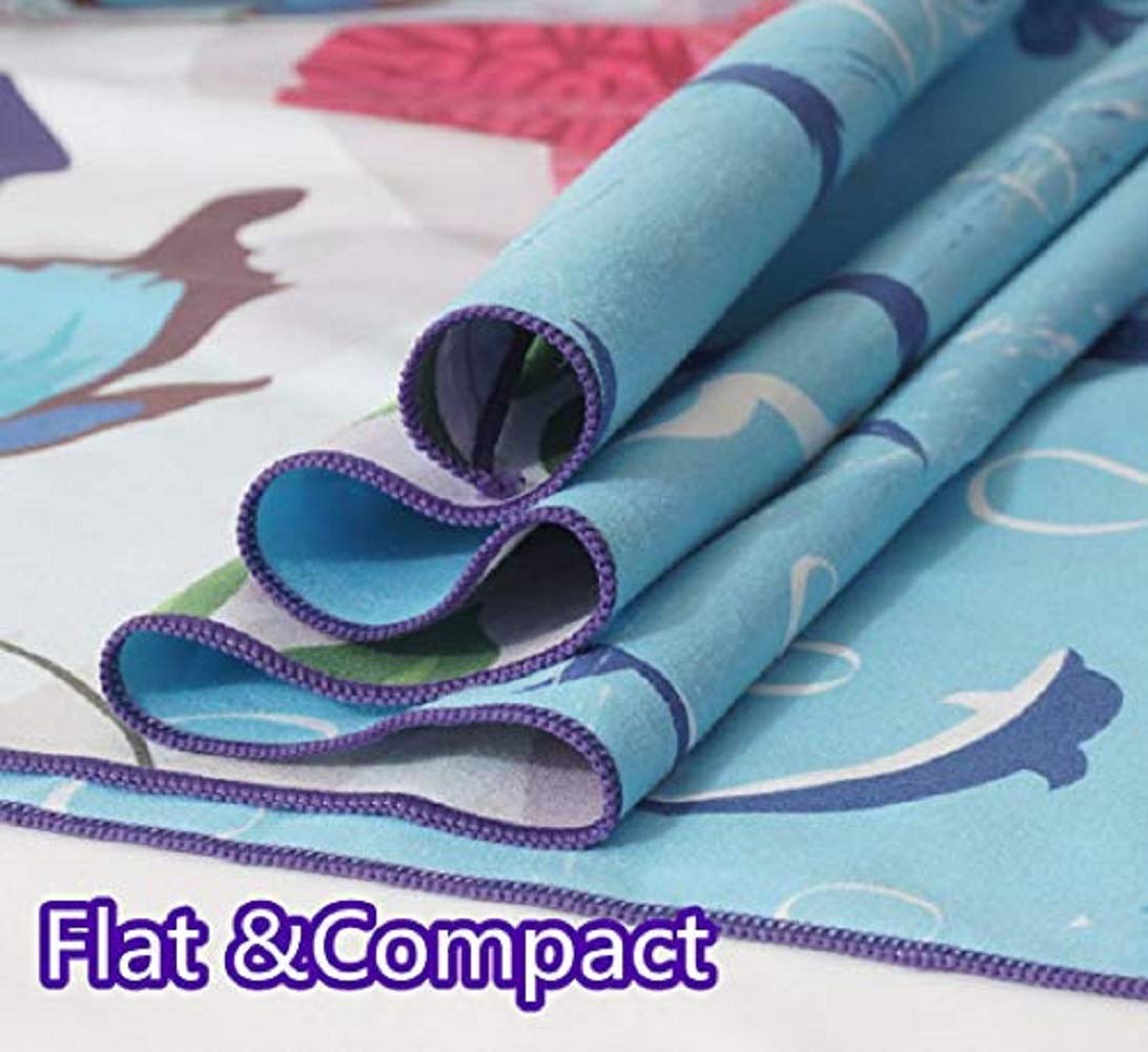 HAOKUN Microfiber Sand Free Beach Towel Blanket-Quick Fast Dry Super Absorbent Lightweight Thin Towel for Travel Pool Swimming Bath Camping Yoga Gym Sport Idea (Butterfly)
