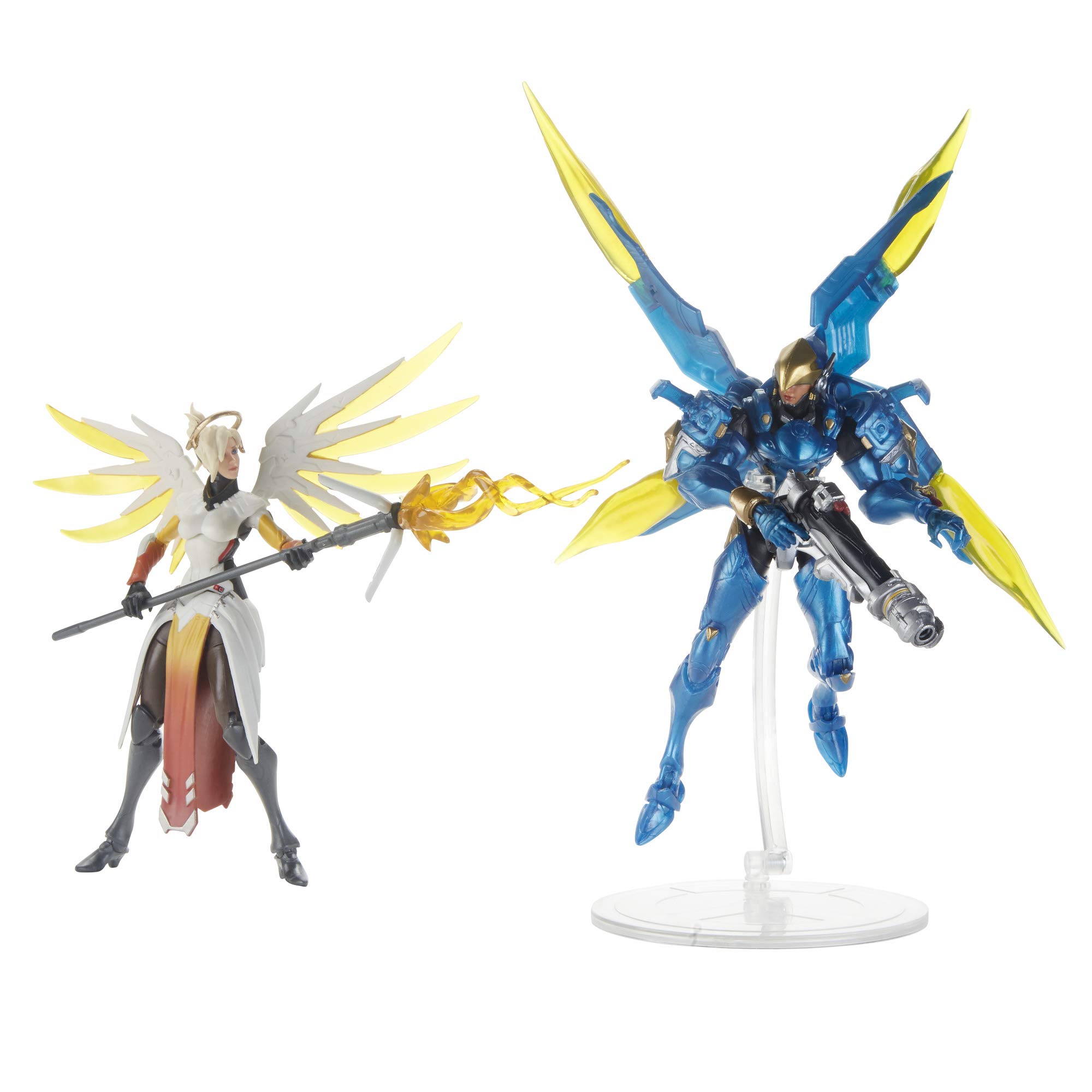 Hasbro Gaming Overwatch Ultimates Series Pharah and Mercy Dual Pack 6-Inch-Scale Collectible Action Figures with Accessories – Blizzard Video Game Characters