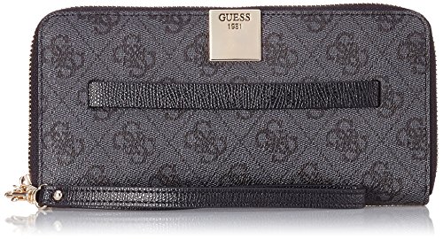 Guess Christy Large Coal Signature Zip-Around Clutch Wallet