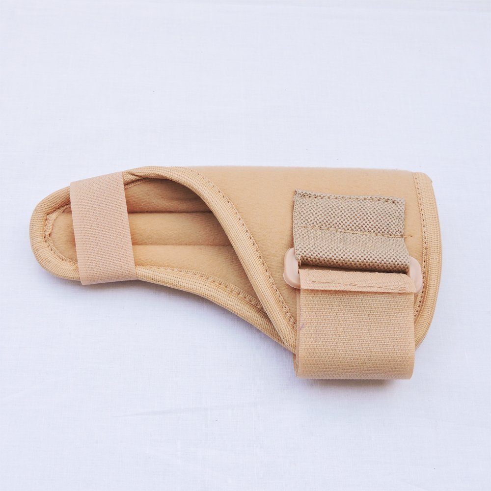HealthGoodsIn - Thumb Spica Splint | Thumb Stabilizer | Thumb Brace for Tissue Injuries | Support Brace with Thumb Spica Lightweight, Breathable | Fits for Both Hands (Beige)