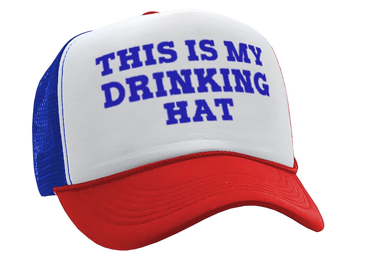 Guacamole This is My Drinking HAT - Drunk Party Beer - Adult Trucker Cap Hat, RWB