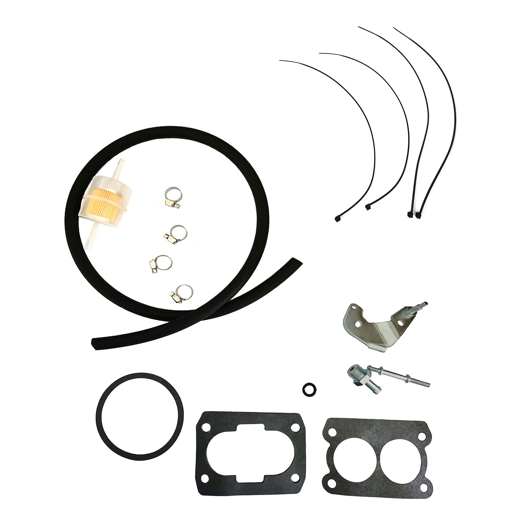 imUfer Marine Carburetor Replacement for Mercruiser 2 Barrel 3.0L 4 CYL with A Long Linkage(Black)