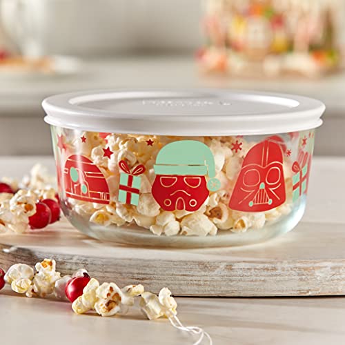 Pyrex Star Wars 8-piece Round Decorated Glass Storage Holiday Set