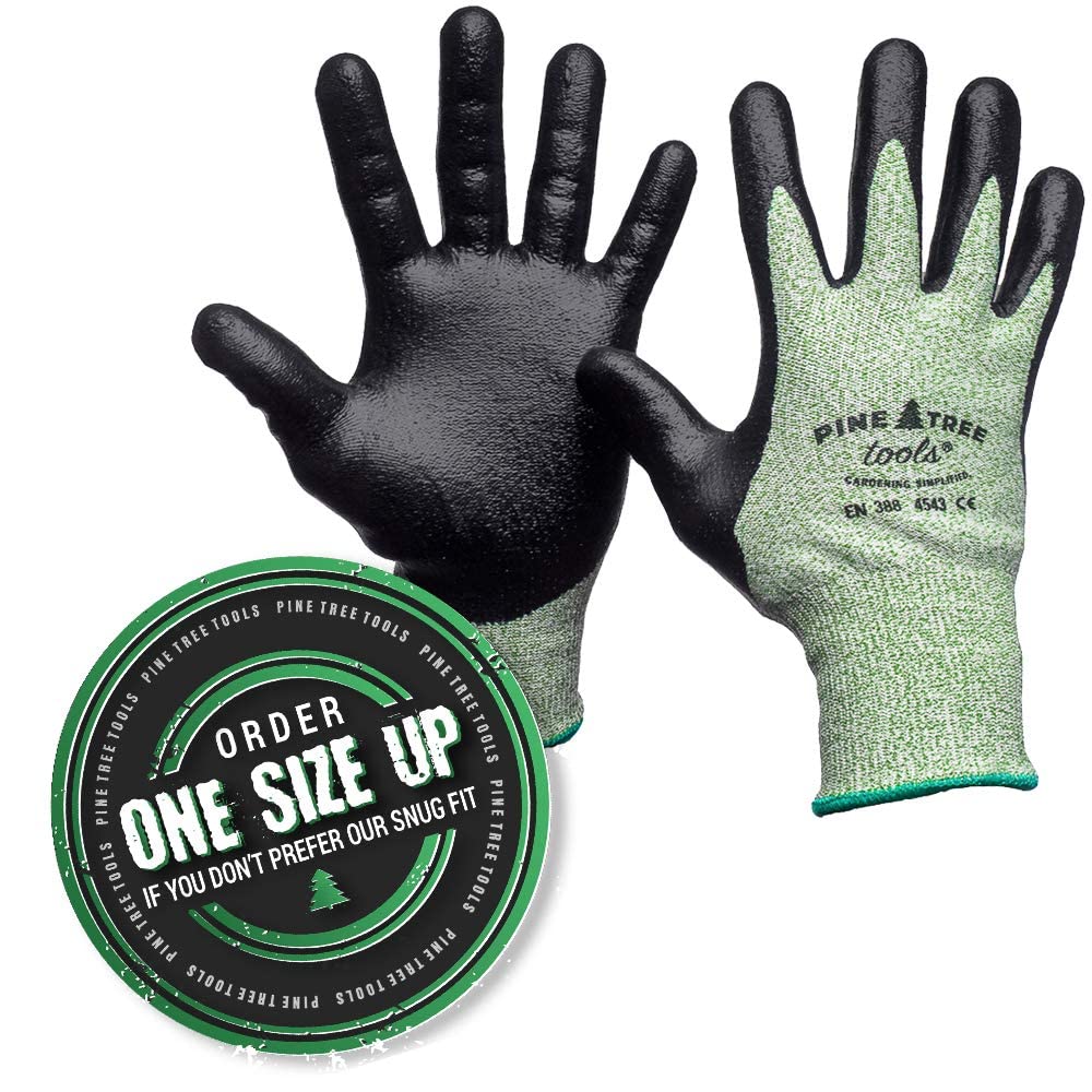 Pine Tree Tools Cut Resistant Gloves Level 5 | Anti Cut Grip Gardening Gloves, Warehouse Electrical Kitchen Hunting Fishing Cutting Cooking Work Gloves Men & Women Home Improvement Cut Glove