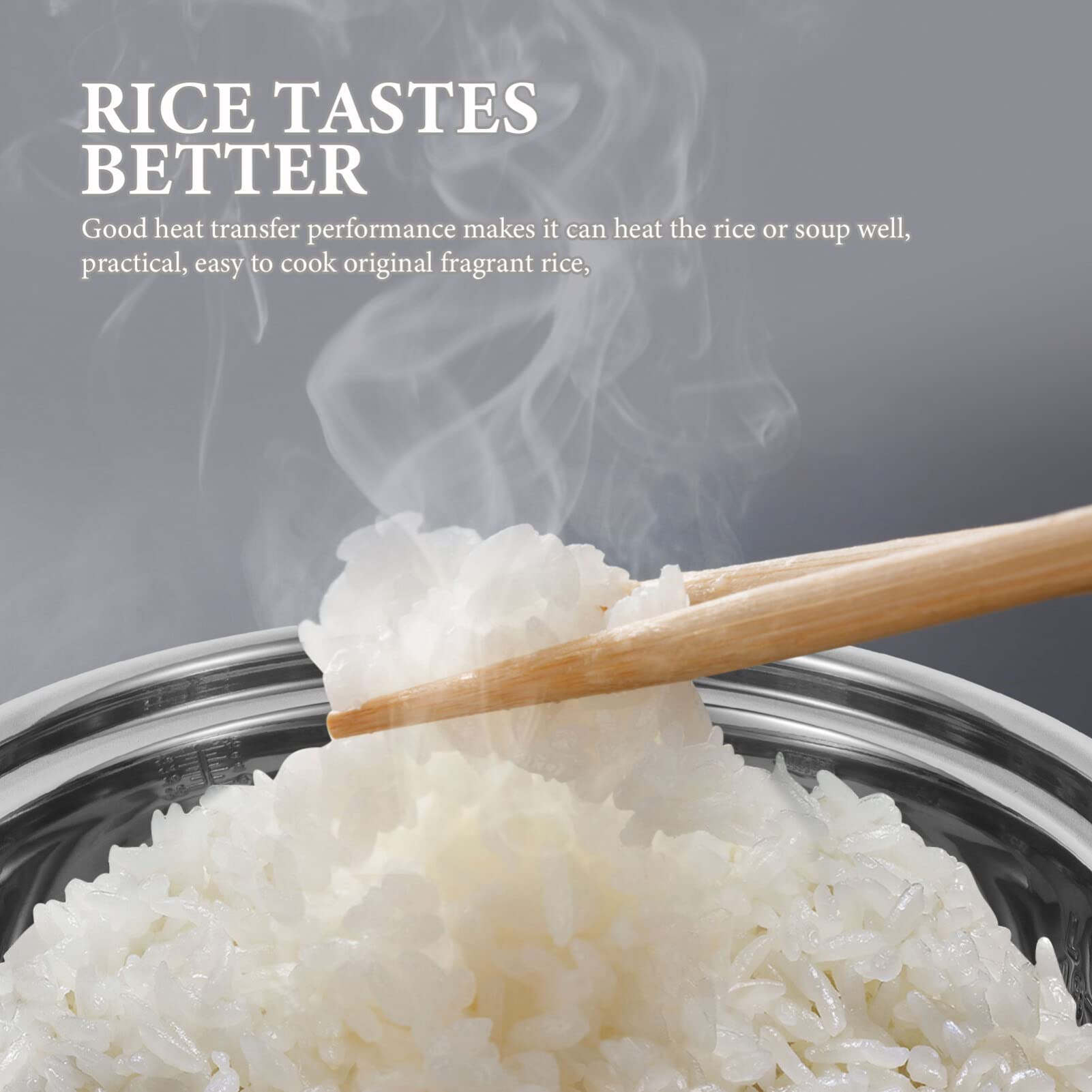 Uonlytech Rice cooker liner electric cooker inner pot rice cooker pot electric cooker liner pot power cooker inner rice cooker inner pot rice inner tank Stainless steel replace pots and pans