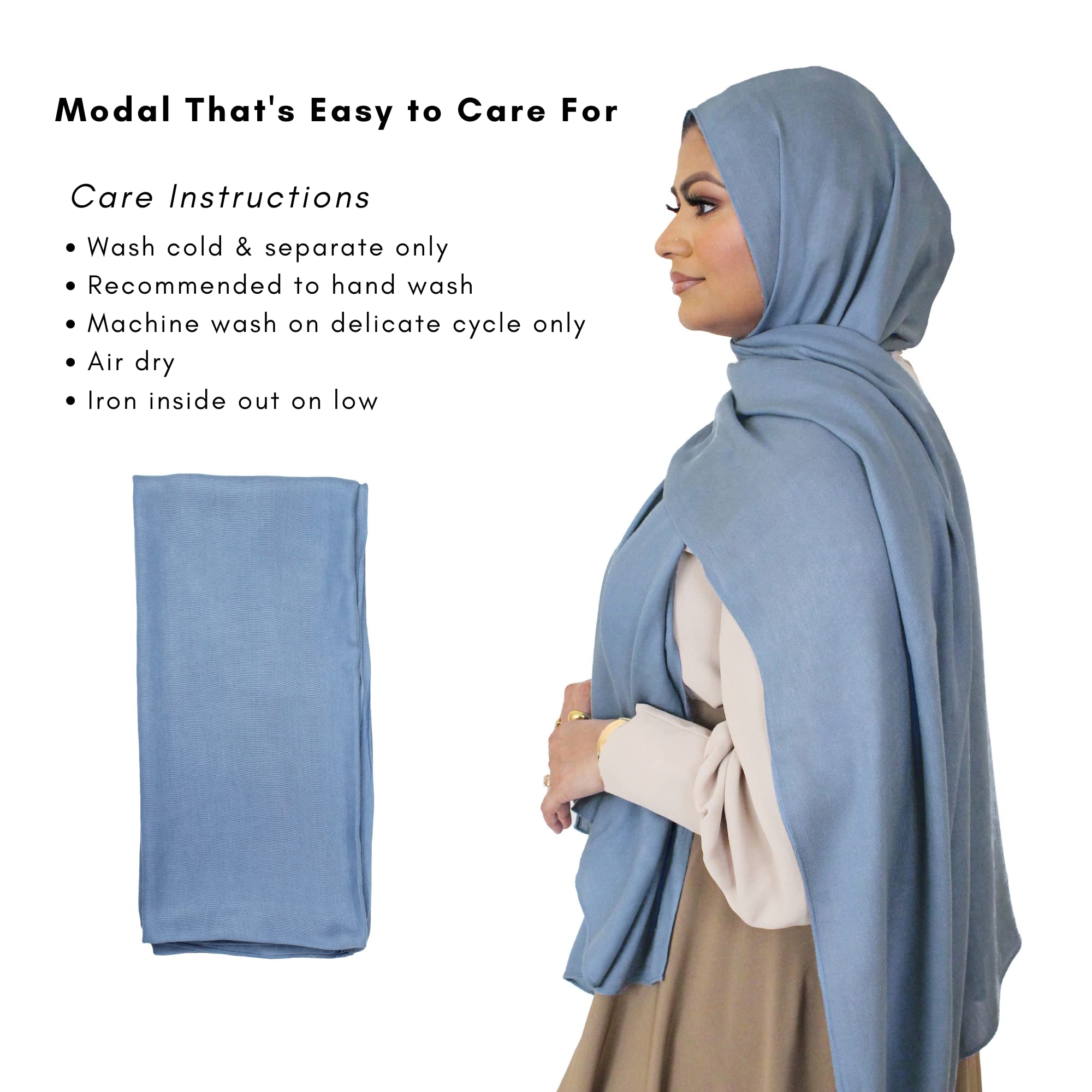 HEADED SOMEWEAR Modal - Plain Hijab (Slate Grey Modal - Plain Hijab)