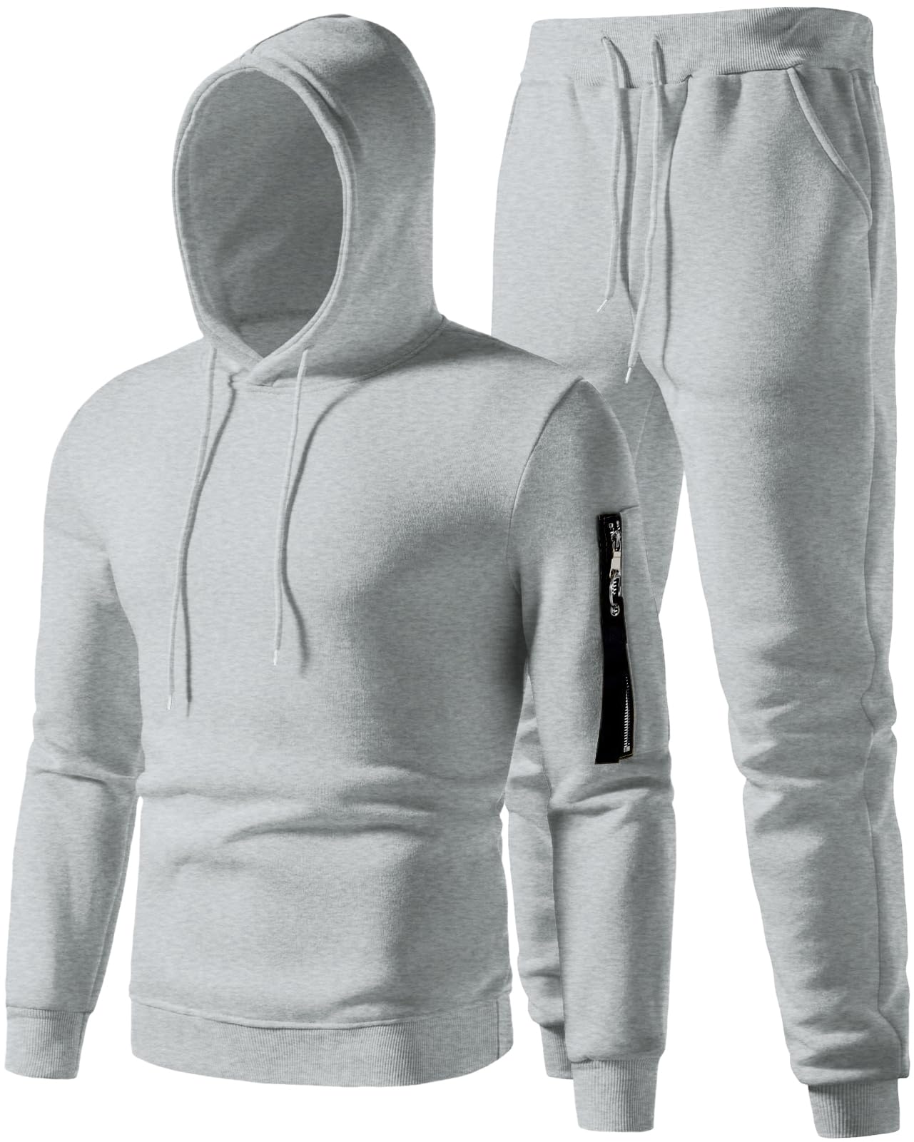 Hakjay Mens Sweatsuits Sets, Track Suits Men Set, Jogging Suits with Zipper Pockets