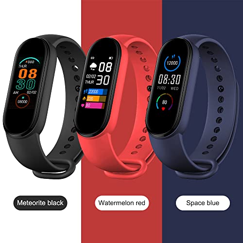 SPORTIMES Suitable for MI Band 5&6, 3 Pieces soft silica gel to replace the watchband, Adjustable Replacement Sports strap.