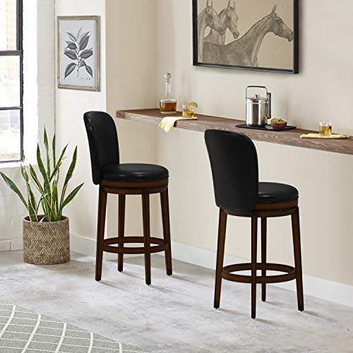 Hillsdale Victoria Swivel Stool, Bar Height, Dark Chestnut