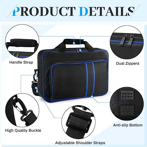 PS5 Travel Case, PS5 Bag Compatible with PlayStation 5 Console, PS5 Travel Bag Playstation 5 Carrying Case Console Digital, Disk Edition, Controller, Stand, Game Cards,PS5 Travel Case hHard Shell
