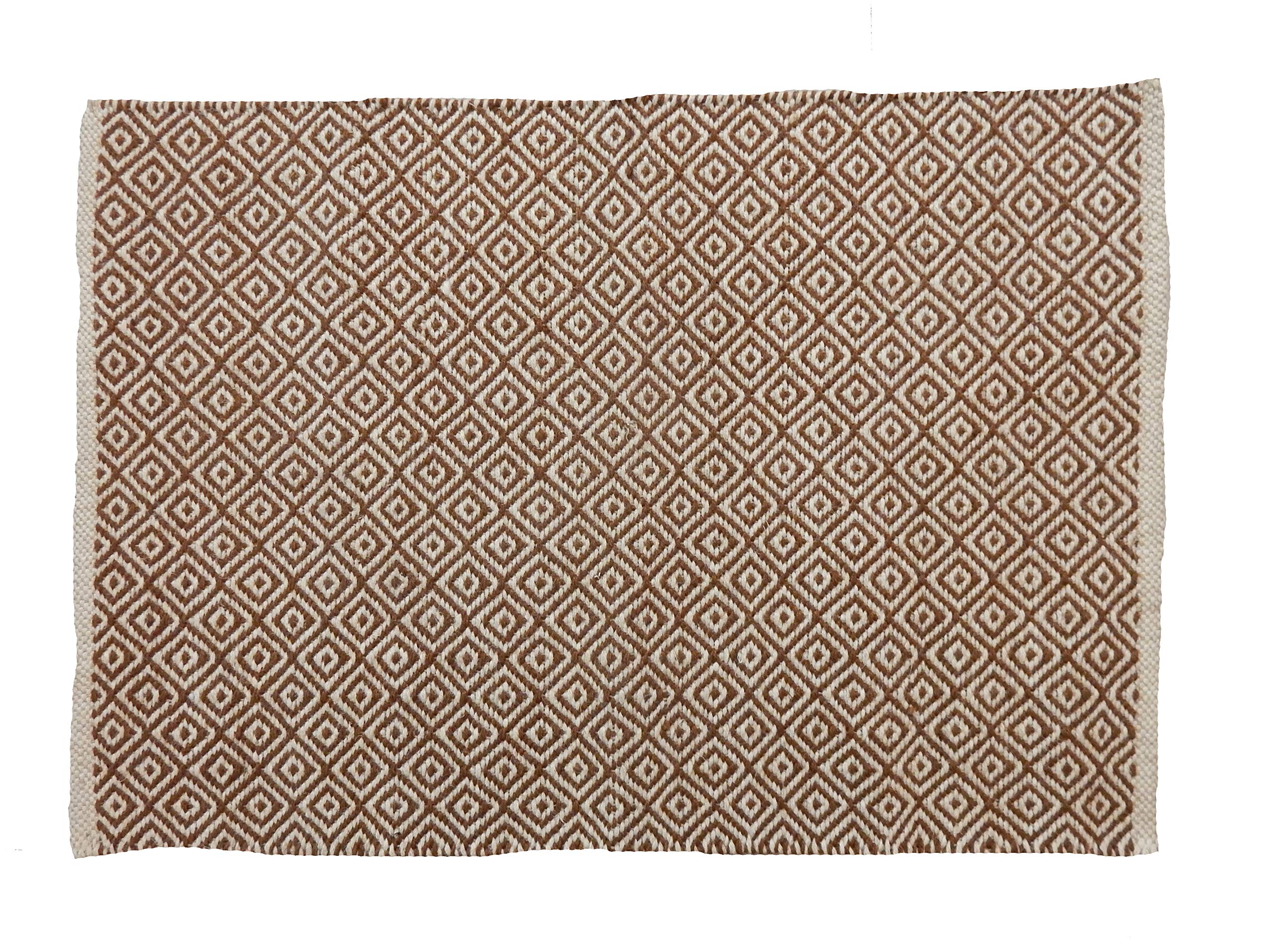 Handicraft Bazarr Jute Hamper Reversible Rug Dhurrie Throw Rug Floor Runner 2x3 Feet Living Room Rug Traditional Mat